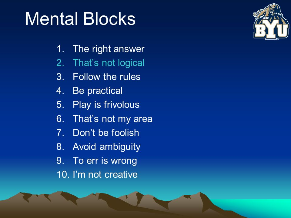 10 Mental Blocks to Creative Thinking and How to Overcome Them | Pepper ...